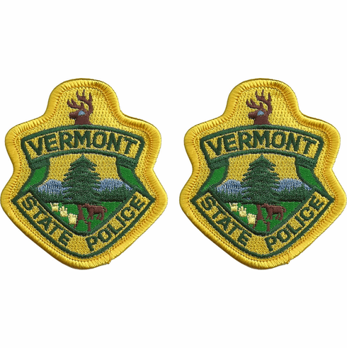 2 Hat Size Vermont State Police Patches