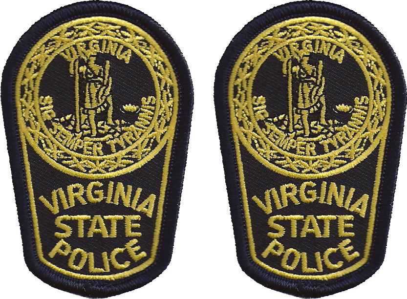 2 Hat Size Virginia State Police Patches