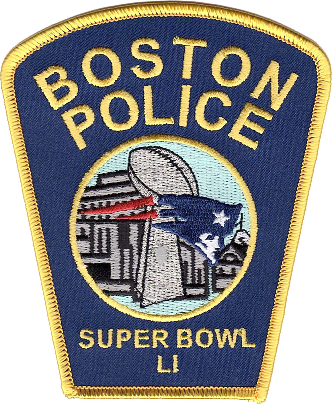 Boston Police Department Patriots Superbowl LI Champs Shoulder Patch