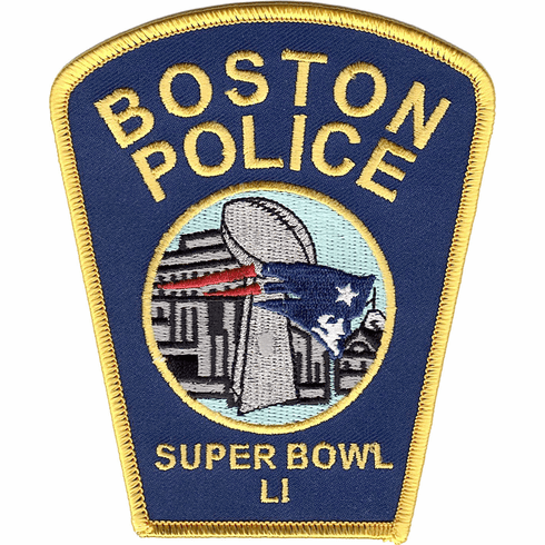 Boston Police Department Patriots Superbowl LI Champs Shoulder Patch