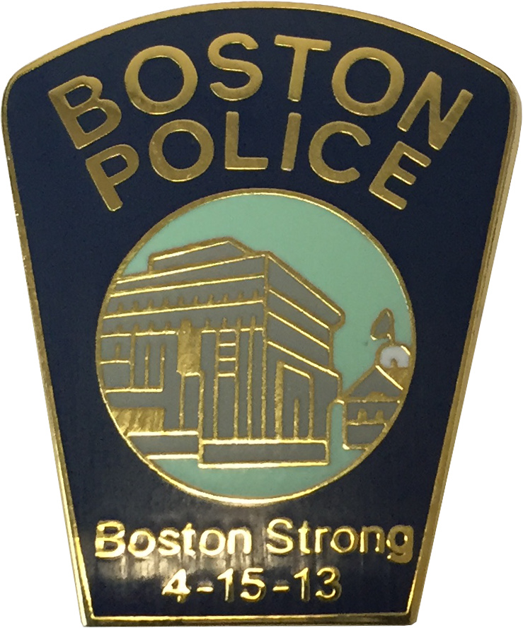 Boston Strong 4-15-13 Boston Police Patch Pin 4-15-13