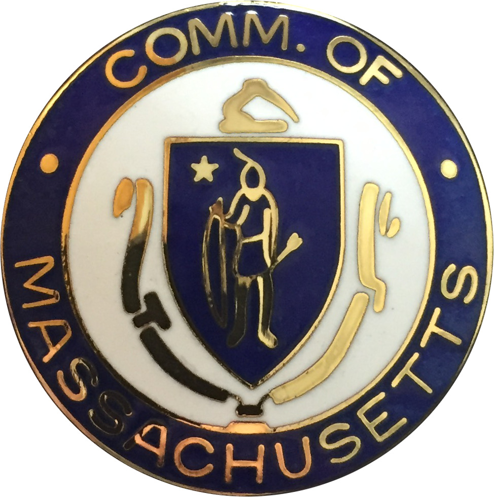 Commonwealth of Massachusetts State Seal Collar Pin