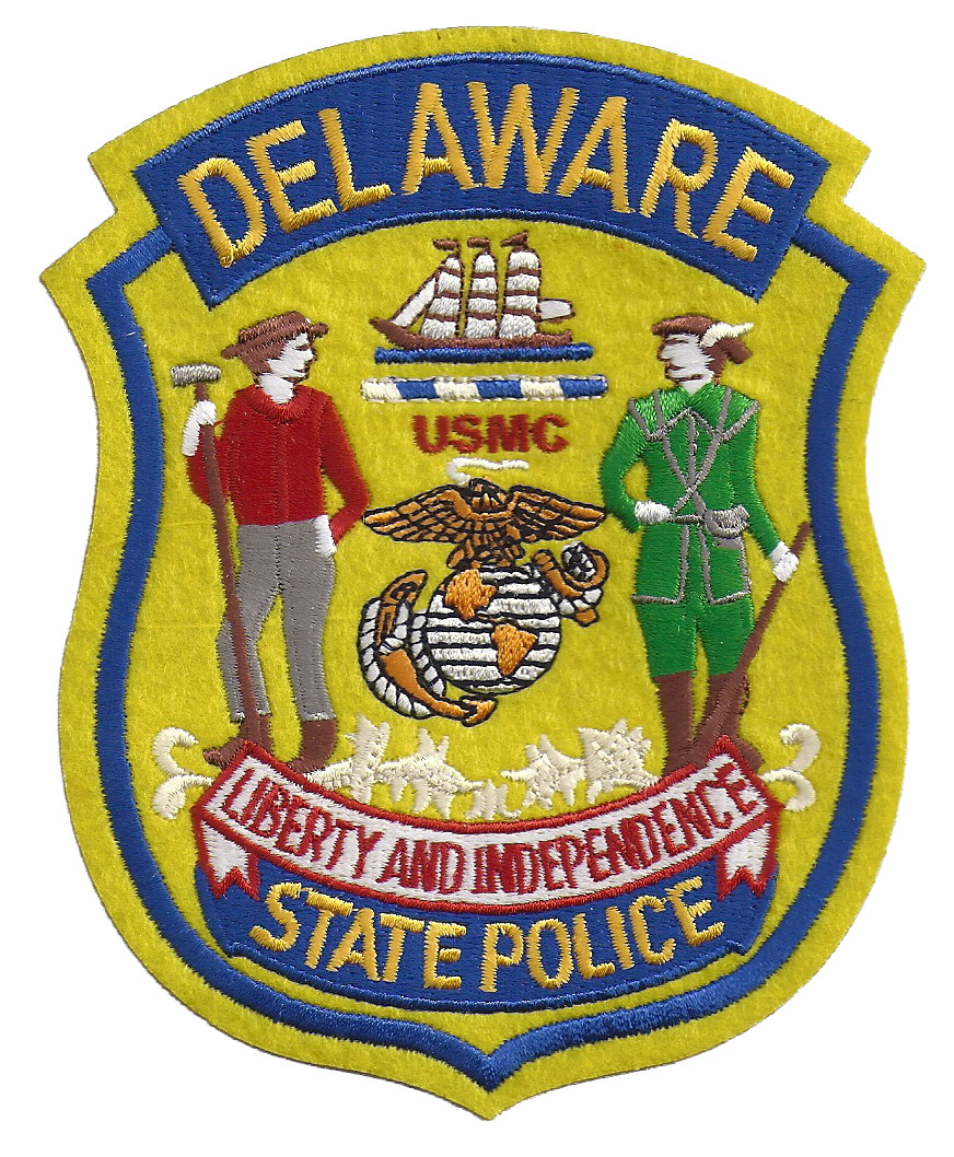 Delaware State Police **** USMC **** Shoulder Patch