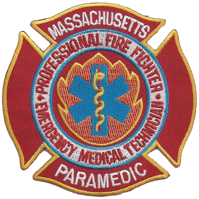 Massachusetts EMT - Professional Fire Fighter - Paramedic Patch