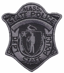 Massachusetts State Police Department Subdued Badge Patch