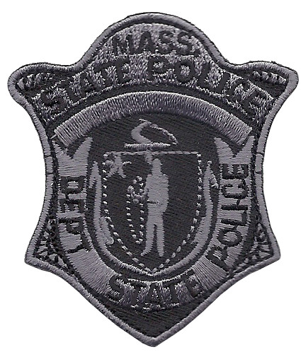 Massachusetts State Police Department Subdued Badge Patch