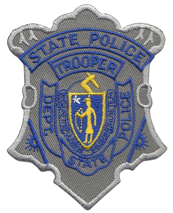 Massachusetts State Police Department Trooper Badge Patch
