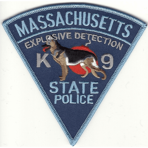Massachusetts State Police Explosive Detection K9 Patch