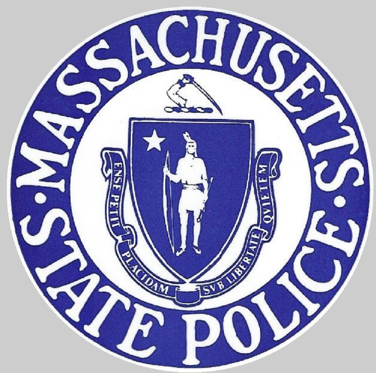 Massachusetts State Police State Seal Decal