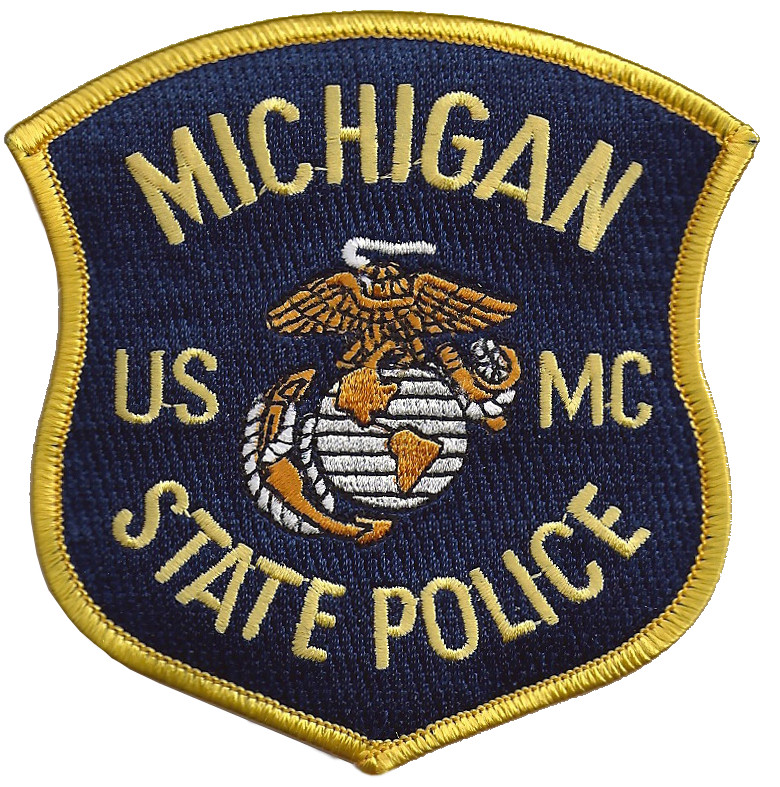 Michigan State Police USMC Patch