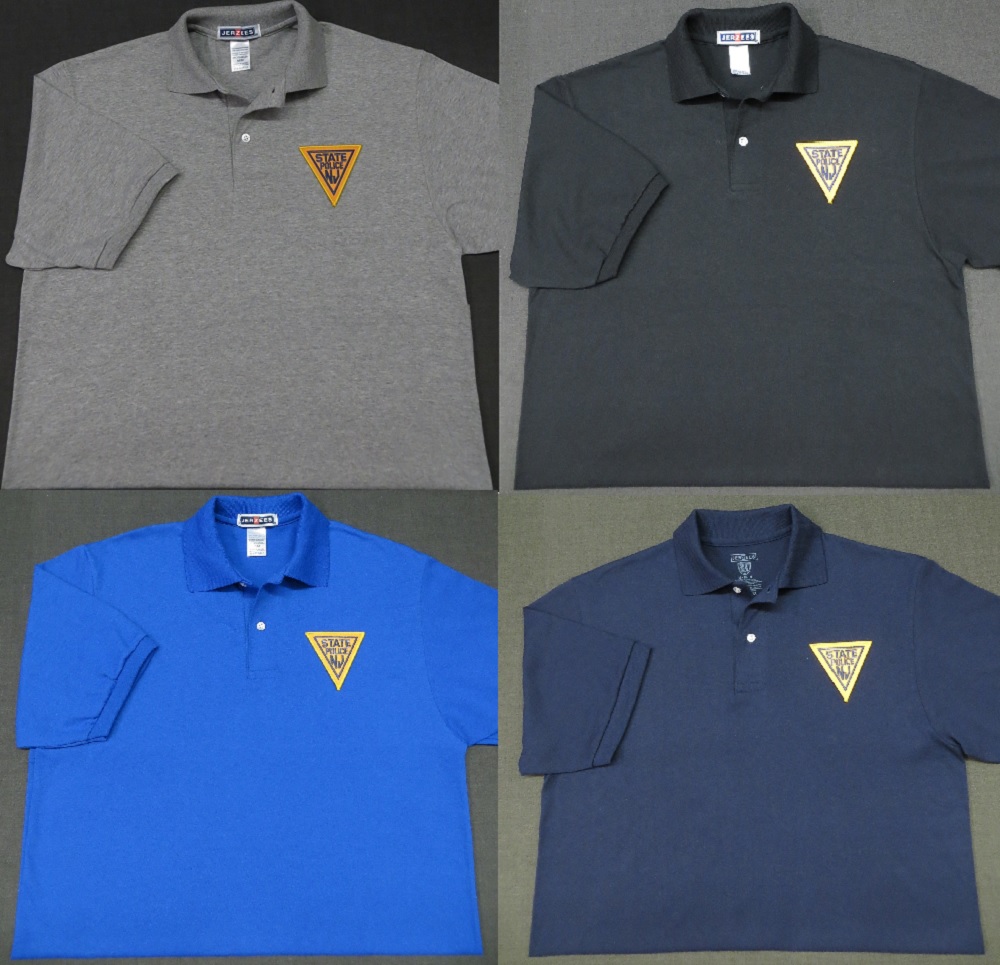 New Jersey State Police Patch Polo Shirt