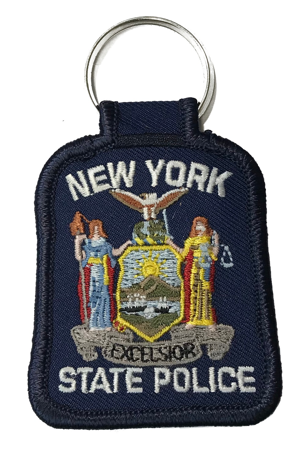 New York State Police Patch Key Chain