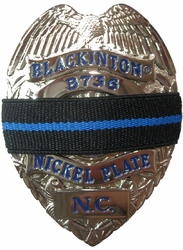 Thin Blue Line Police Mourning Bands - Pack of 5