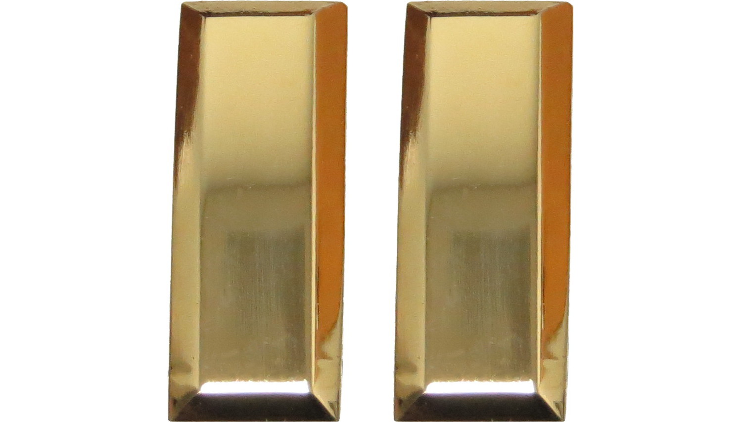 Lieutenant Bars, Gold Plated, Large, Pair