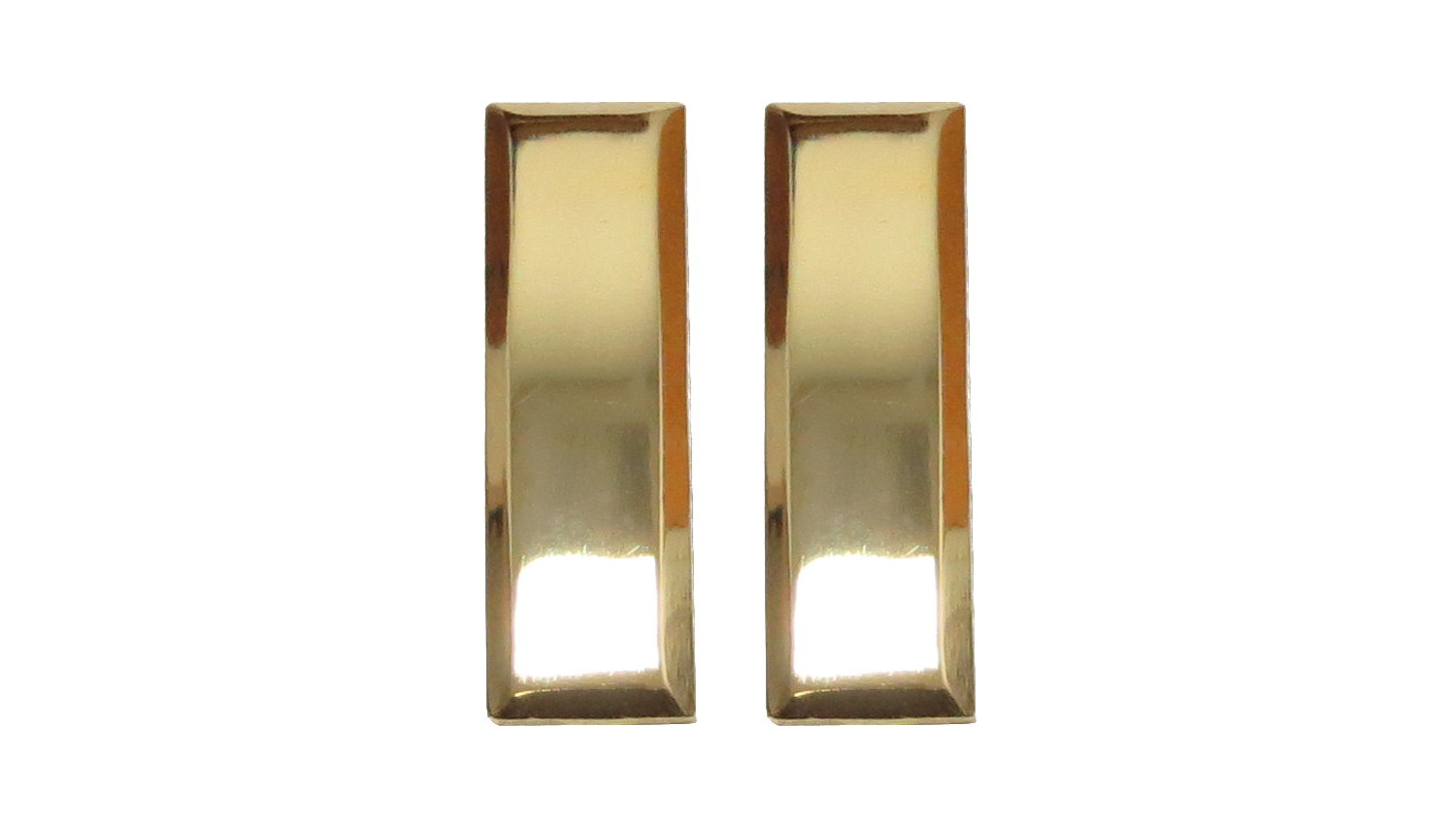 Lieutenant Bars, Gold Plated, Small, Pair