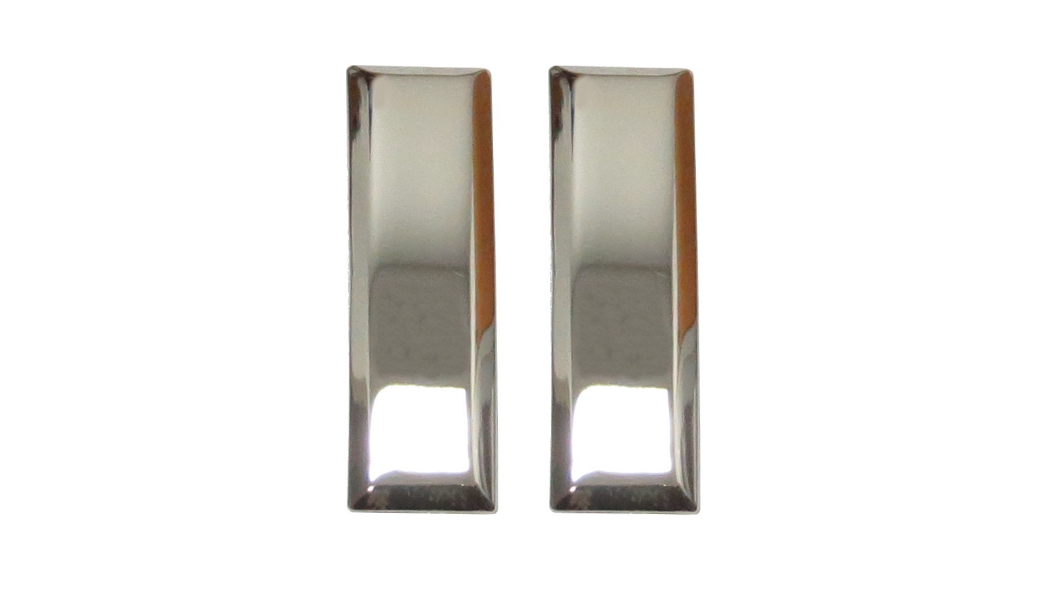 Lieutenant Bars, Silver Plated, Small, Pair