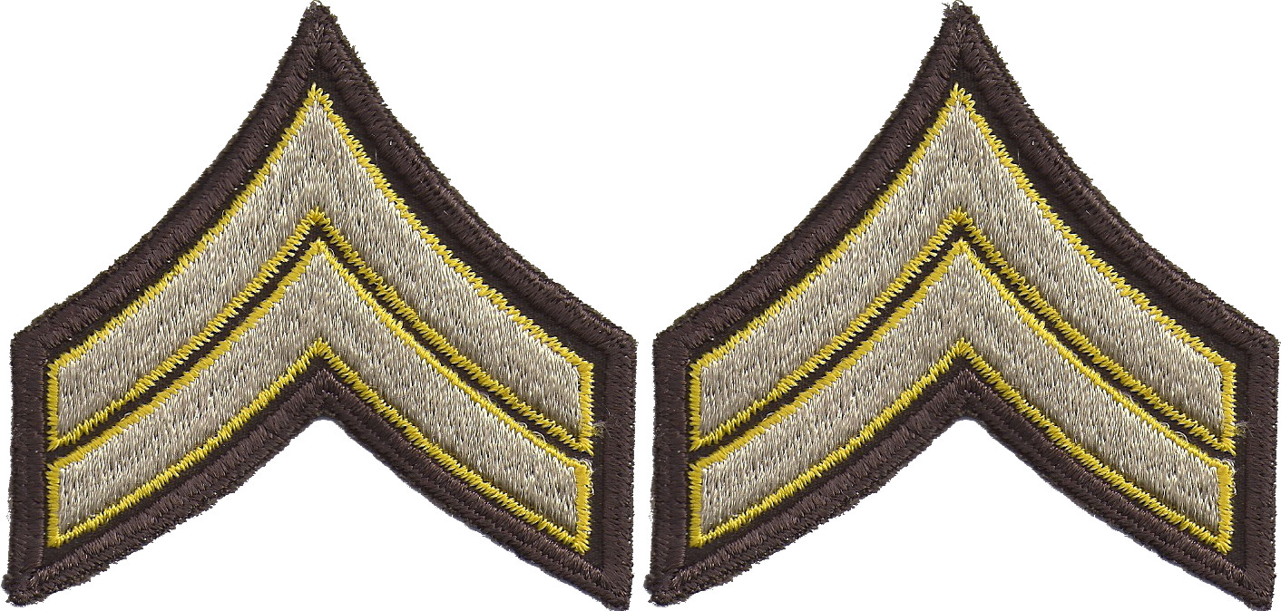 Police Corporal Chevrons Missouri Highway Dept. Issue patches