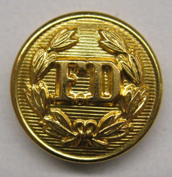 Set of 4 Gold Fire Department Uniform Coat Buttons