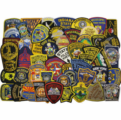 Set of all 50 State Police Patches