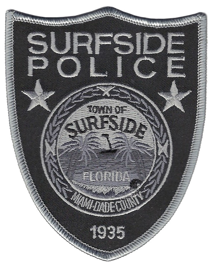 Surfside Police Miami-Dade County Florida Subdued Patch