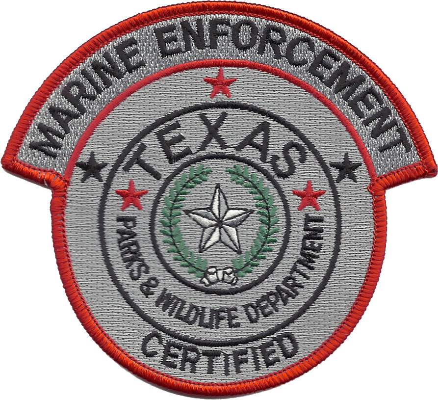Texas parks and wildlife department MARINE ENFORCEMENT Certified Patch