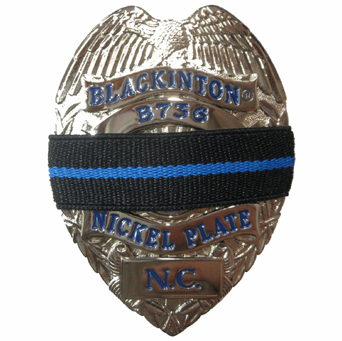 Thin Blue Line Police Mourning Bands - Pack of 50