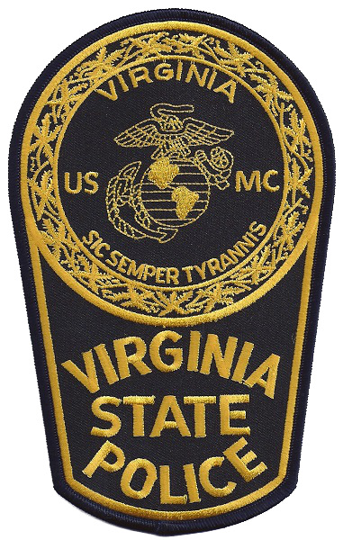 Virginia State Police USMC Patch