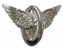 Motorcycle Officer Wings and Wheel Motorcycle Police Pin - Nickel