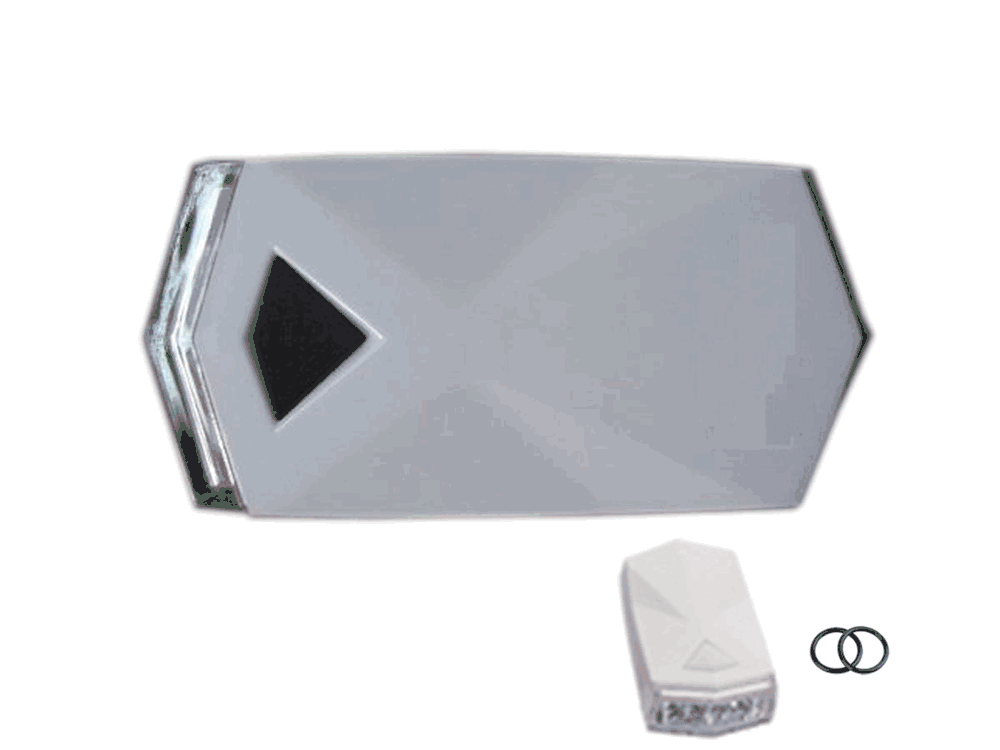 4 LED 3 Mode Bike Headlight with Side View , White Casing - LED Bike Lights