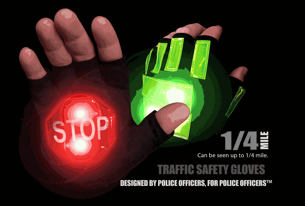 Brite Strike LED Traffic Safety Gloves - Traffic & Safety and ...
