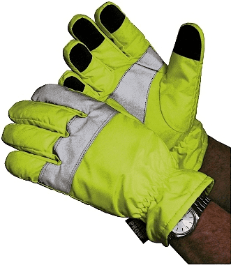 Hi Visual Traffic Control Glove with 3M Scotchlite Reflective Strips ...