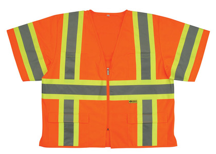 Hi Visibility ANSI Class 3 Reflective Vest - First Responders/Crossing ...