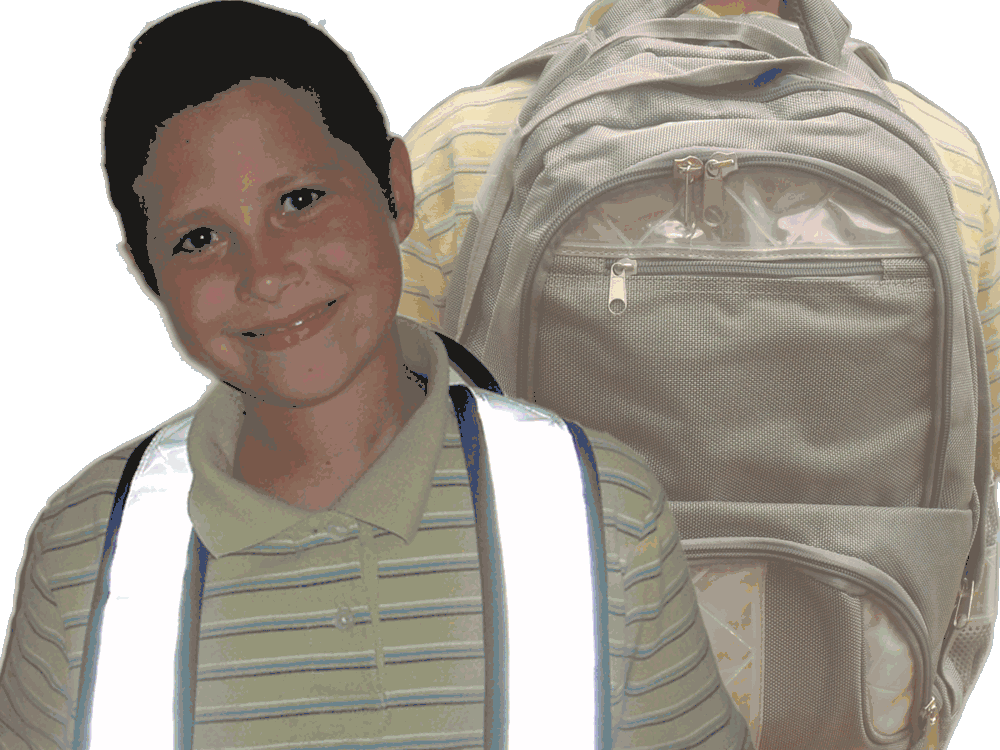 Reflective Backpack - Black or Silver, with over 150 sq. inches of ...