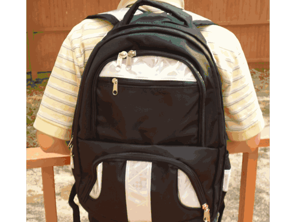 Reflective Backpack - Black or Silver, with over 150 sq. inches of ...