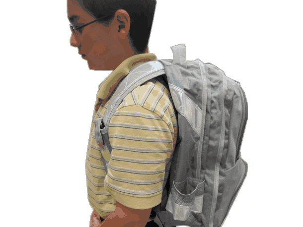 Reflective Backpack - Silver or Black, with over 150 sq. inches of ...