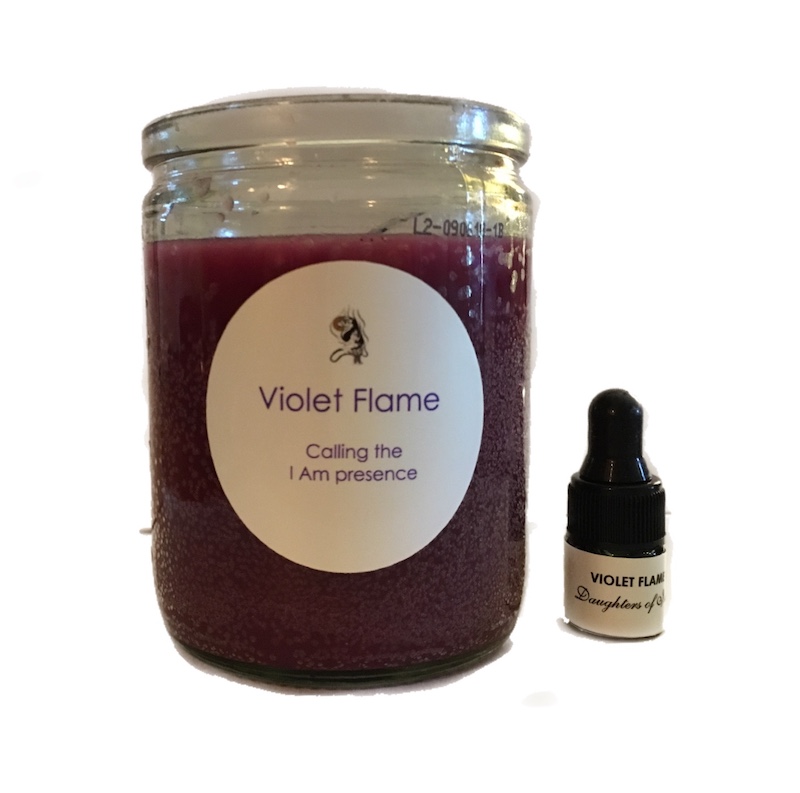 Violet Flame 50 hour candle