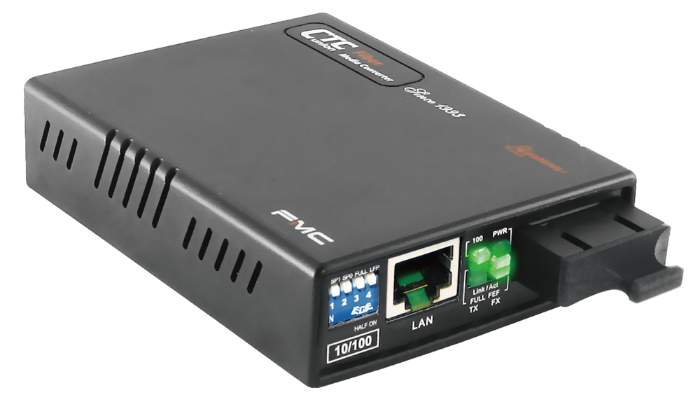 FMC-10/100-SC002, Non-managed standalone media converter, MM, 2Km