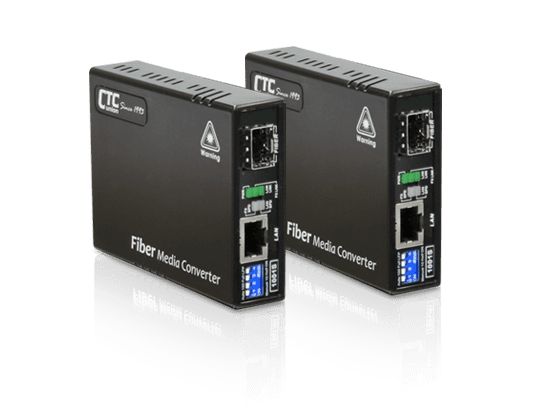 FMC-1001S-AC, 10/100/1000Base-T to 100/1000Base-X SFP Media Converter ...