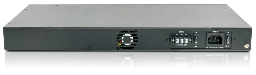 FMC-1800-AC, 1U Managed GbE Media Converter Rack 18x100/1000Base-T to ...