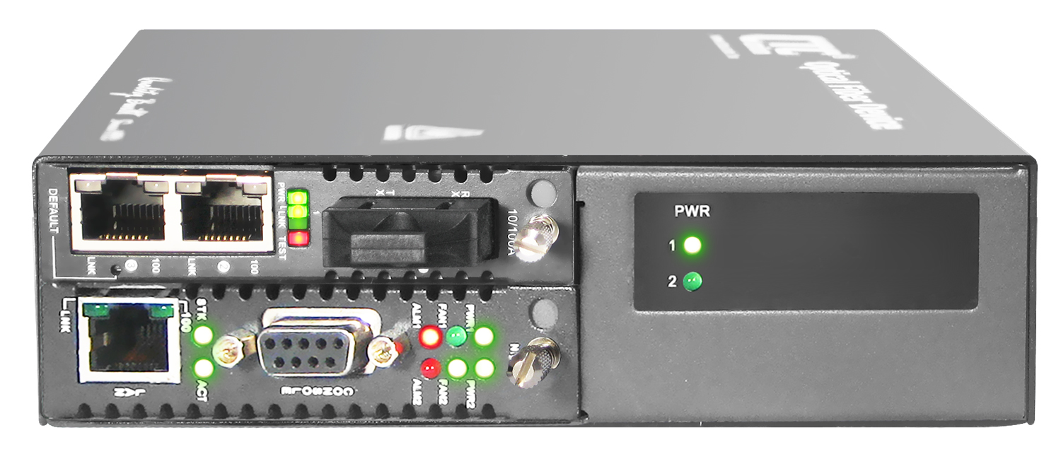 FRM220-CH02-NMC-AD, 2-Slot Chassis with NMC Management Card and AC + DC ...