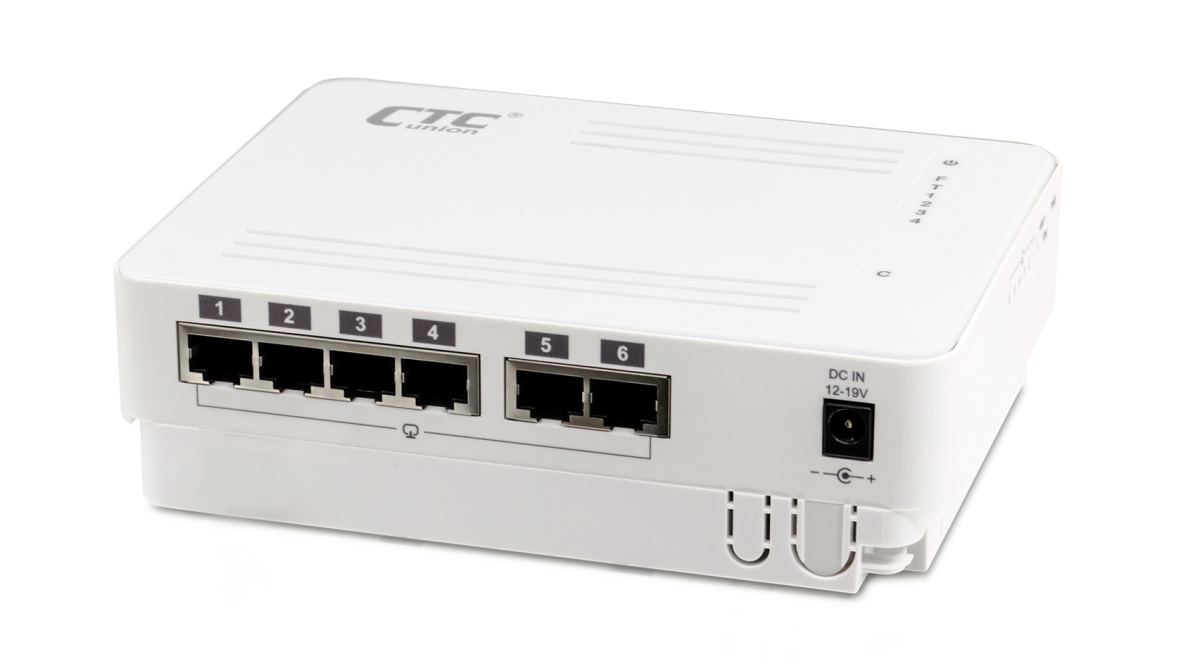 GSW-2020C7, 7 GbE, RJ45 + 1 Dual Rate SFP L2+ Managed CPE Switch with ...