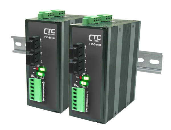 IFC-Serial-E-SC002, Industrial Grade Serial to Fiber Converter