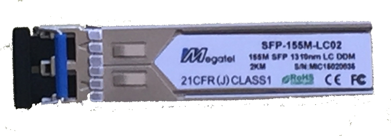 SFP-155M-LC02, SFP 155Mbps Module for MM, 1310nm and 2Km