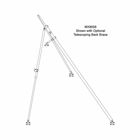 Lee's Tackle MX8006 Tower & Flybridge Release Outrigger Holder