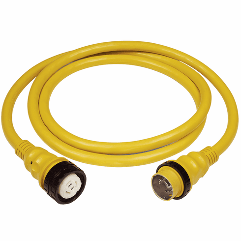 Marinco 50AMP 125/250V Shore Power Cable - 50' - Yellow