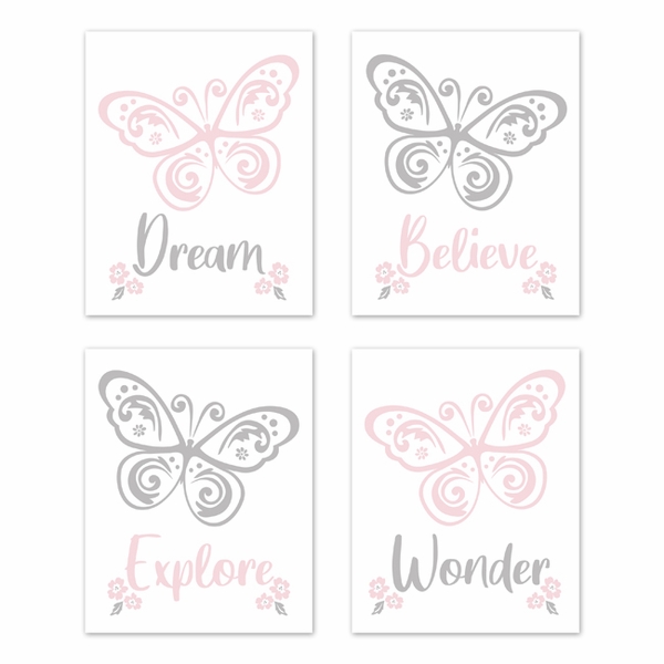 Alexa Collection Wall Art Prints - Set of 4