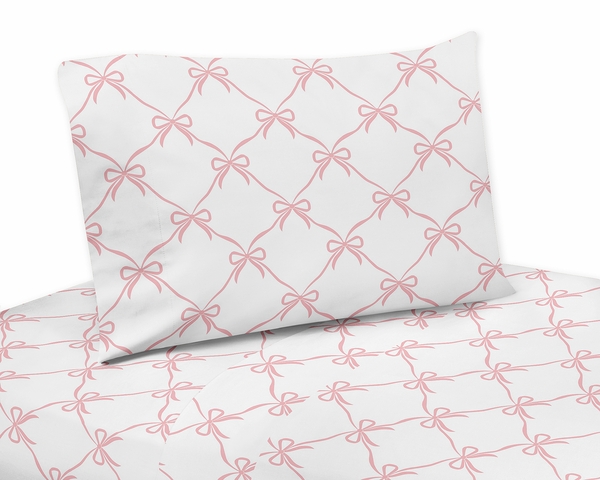 Ballerina and Ballet Bows Collection Queen Sheet Set