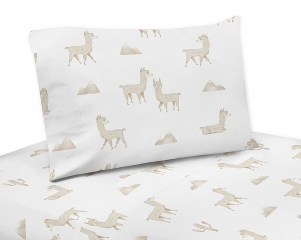 Boho Llama Collection Queen Sheet Set