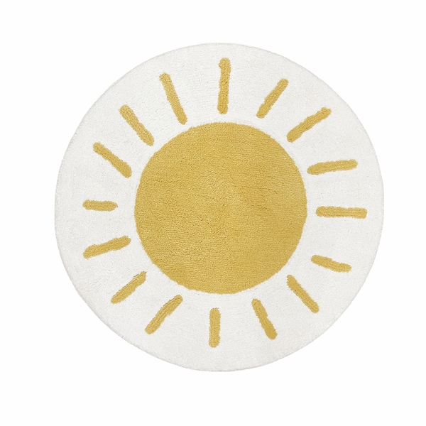 Boho Rainbow Collection Sun Accent Floor Rug