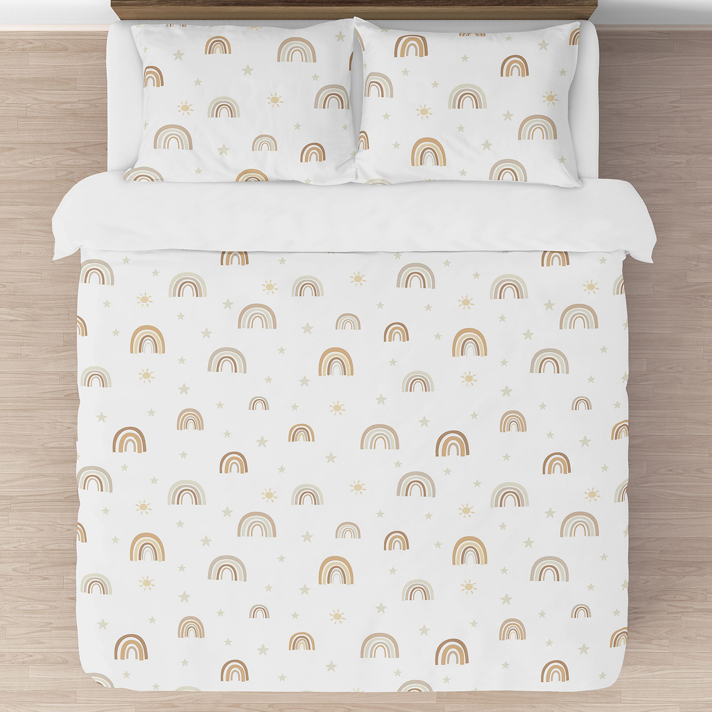 Boho Rainbow Neutral Collection Full/Queen Bedding